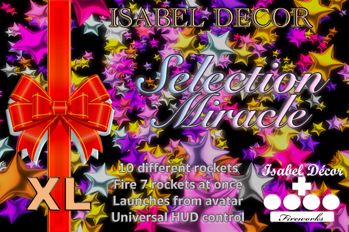 Second Life Marketplace - ISABEL DECOR Fireworks - SELECTION Miracle XL